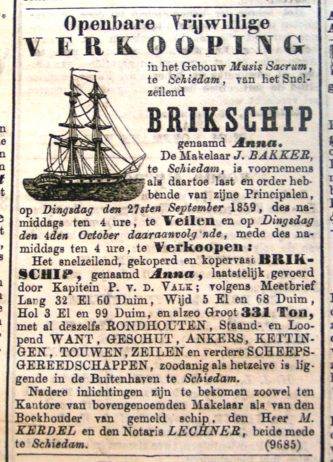 Stichting Maritiem Historische Data - Schip