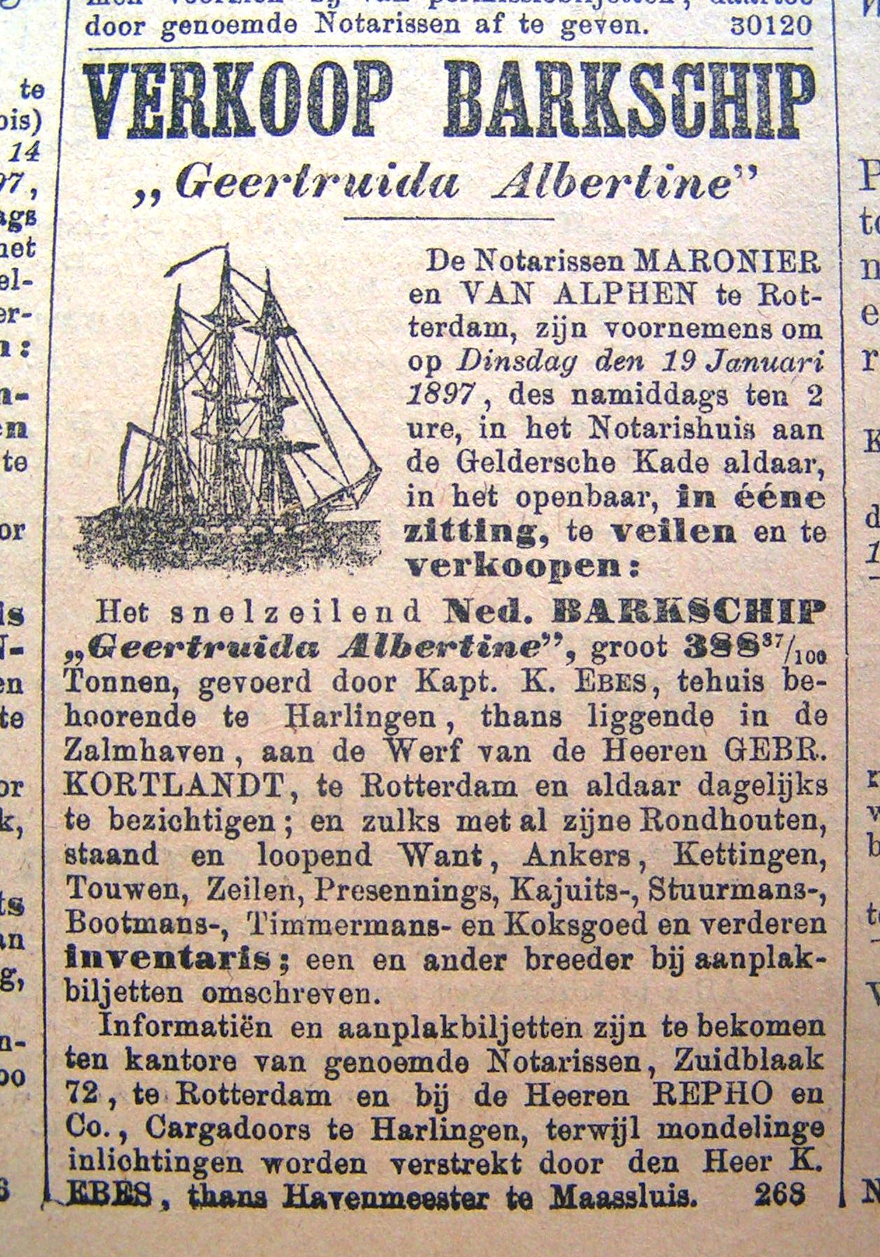 Stichting Maritiem Historische Data - Schip