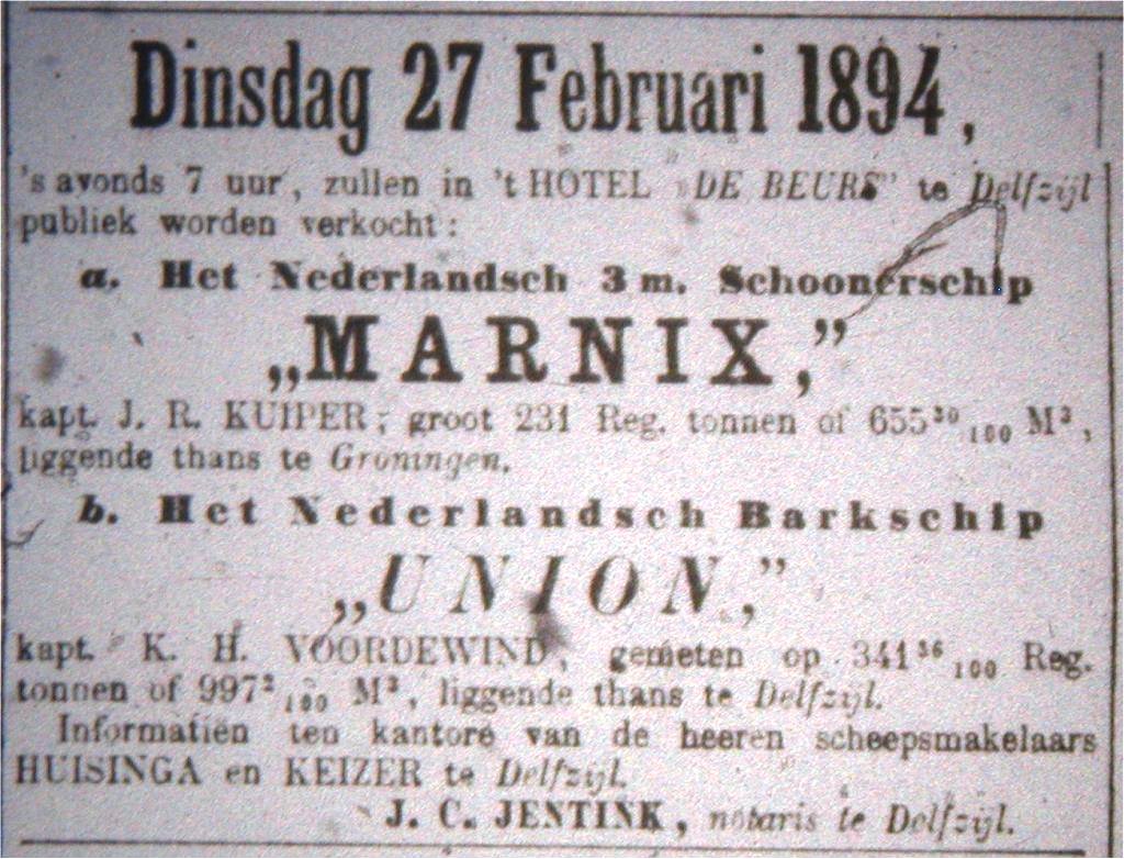 Stichting Maritiem Historische Data - Schip